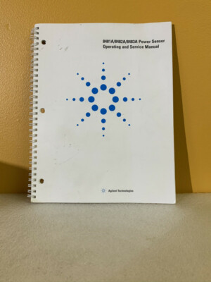 Agilent 08481-90049 8481A/8482A/8483A Power Sensor Operating and ...