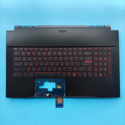 New For MSI GF75 MS-17F1 MS-17F5 Case Palmrest Keyboard Full Colorful ...