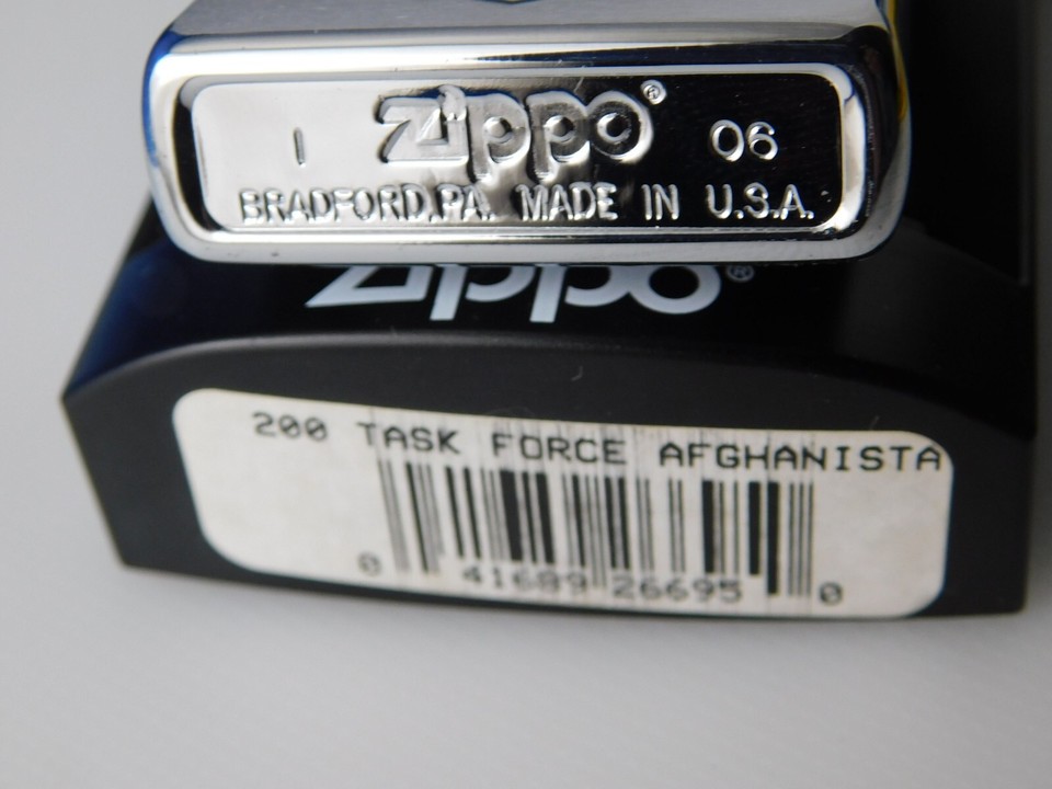 ZIPPO TASK FORCE AFGHANISTAN CANADA MILITARY ISAF SHIELD LOGO LIGHTER ...