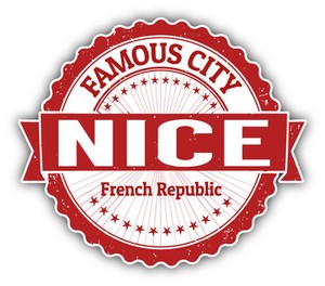 Nice City France Grunge Travel Stamp Car Bumper Sticker Decal 5" x 4 ...