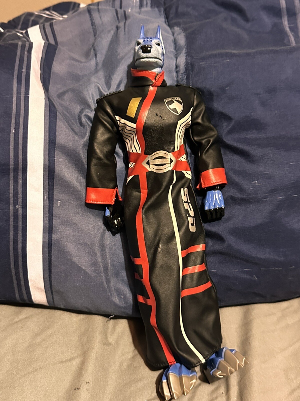 12” Power Rangers Police Dog DOGGIE CRUGER Commander Blue SPD Sound ...