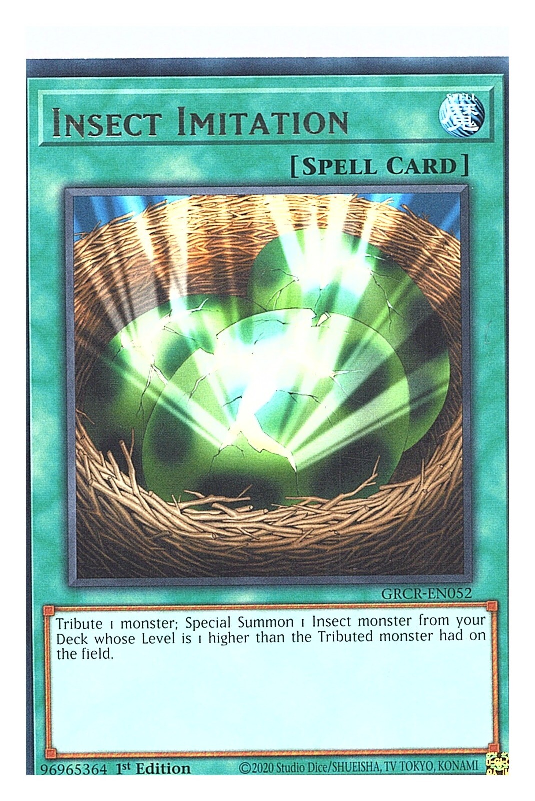 A415 YUGIOH SPELL CARD INSECT IMITATION GRCR-EN052 | eBay