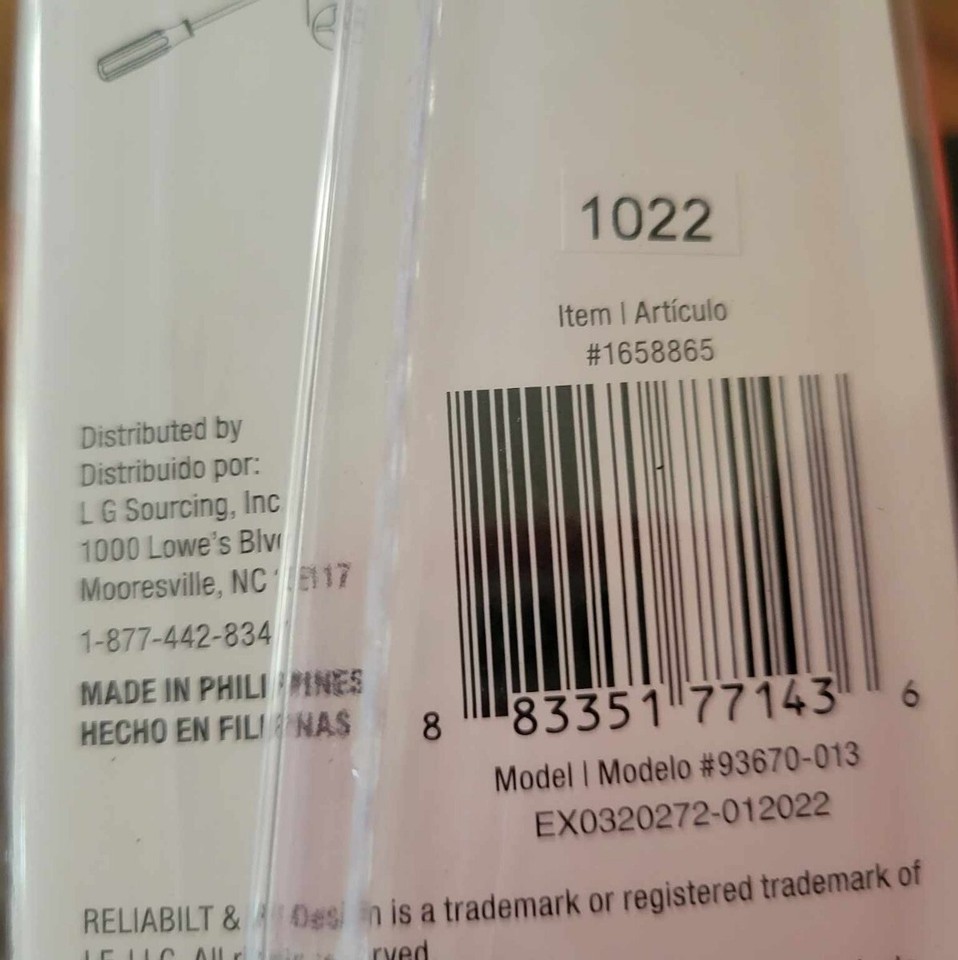 NEW ReliaBilt Dallas Satin Nickel Keyed Entry Lever Door Handle plus ...