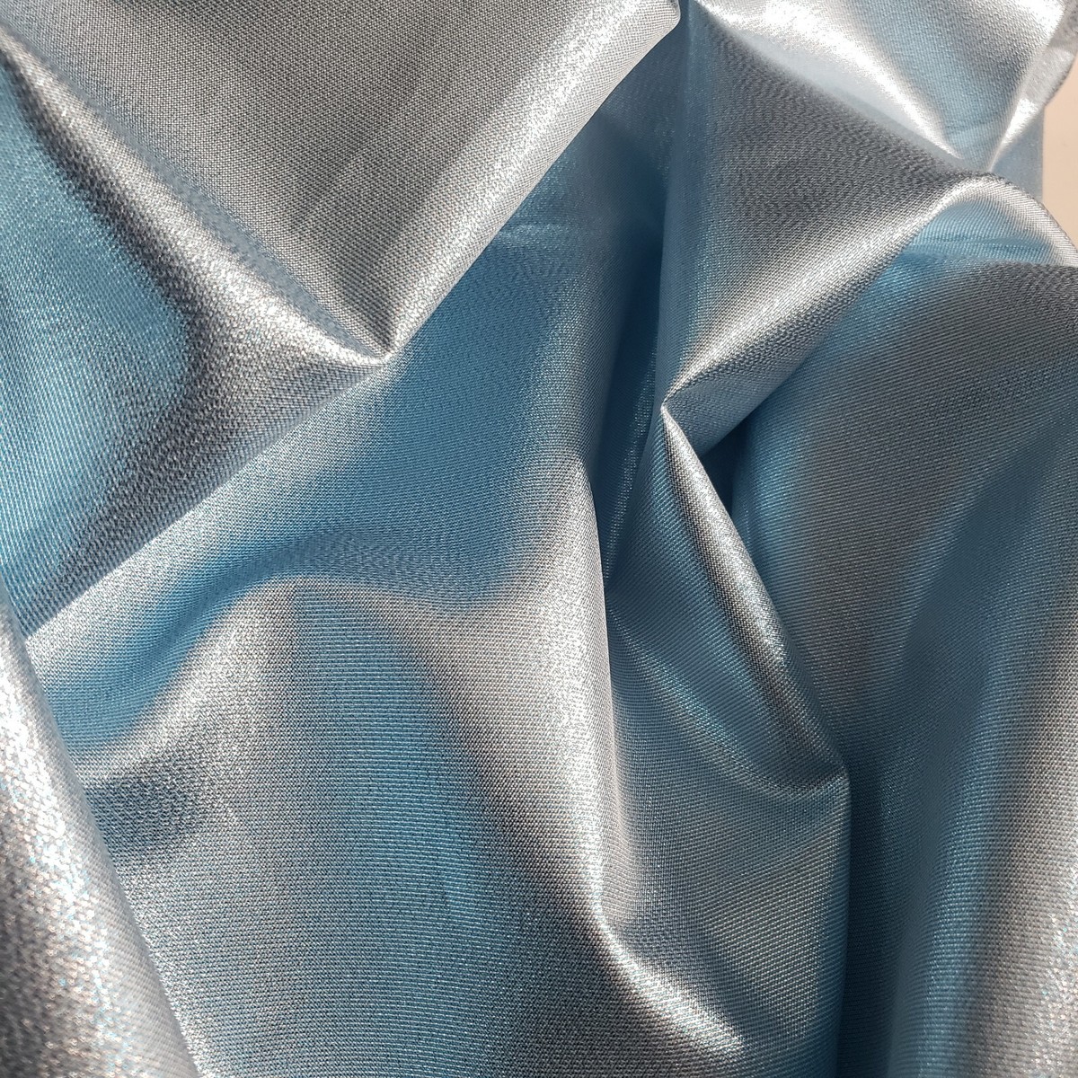 Blue Metallic Fabric