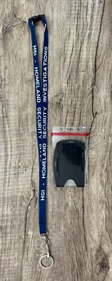 Homeland Security Investigations HSI 3 Card ID Holder Lanyard with Key ...