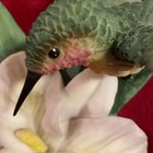 MONTEFIORI COLLECTION Hummingbird Figurine/Statue w Flower/ Beautiful ...