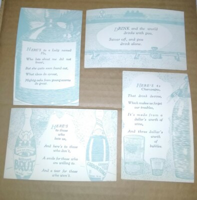 Penny Arcade Machine Poem Cards unusual BOOZE Theme | eBay