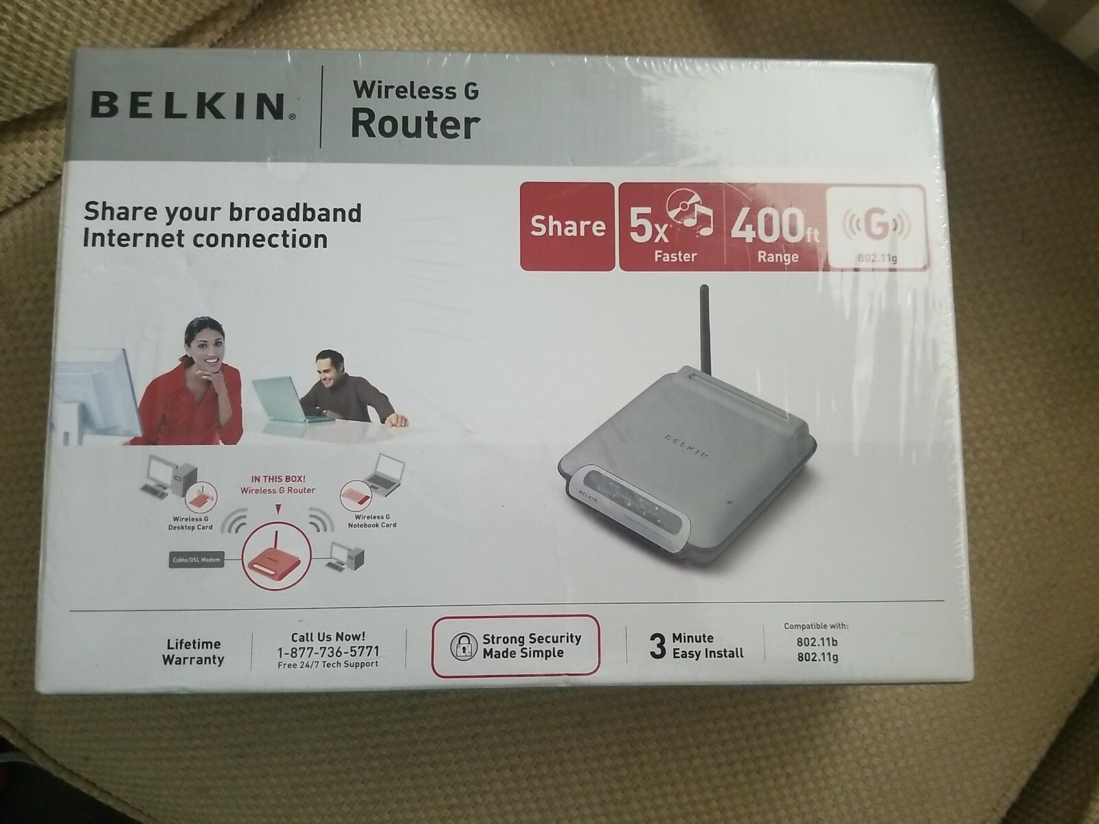 Belkin Wireless G Router F5D7230-4 - wireless Router - 802.11b/g ...