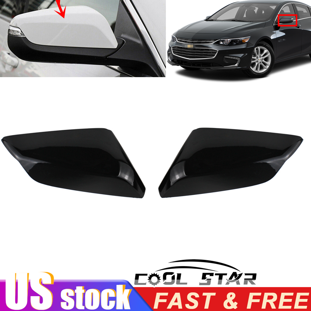 For Chevrolet Malibu 2016-2020 Driver & Passenger Side Mirror Cover Cap ...