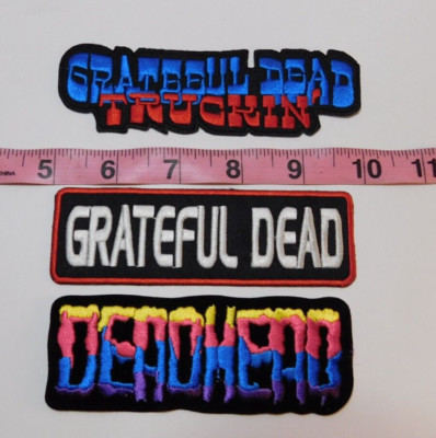 Grateful Dead Bob Weir, Jerry Garcia, Phil Lesh 3 patch set TRUCKIN, DEADHEAD BX | eBay