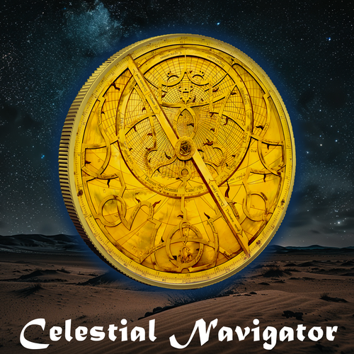 2024 Silver Eagle Celestial Navigator Gold Gilded Colorized 1oz .999 Silver Coin | eBay