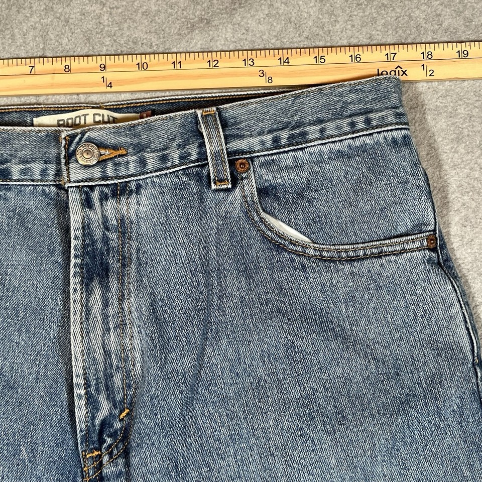 Levis 517 Jeans 34x33 Boot Cut Blue Classic Fade Rodeo Cowboy Cotton ...
