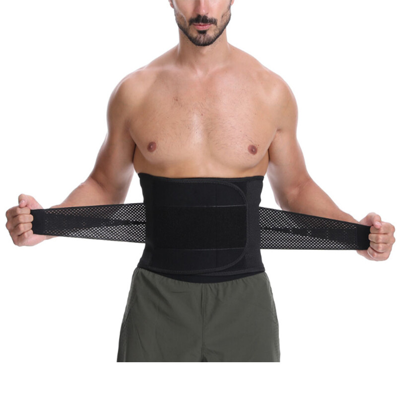 Women Mens Lower Lumbar Back Support Brace Belt Double Pull Strap Pain ...