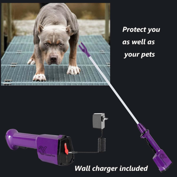 Purple Rechargeable Livestock Prod Waterproof Cattle Prod Hot Shot ...