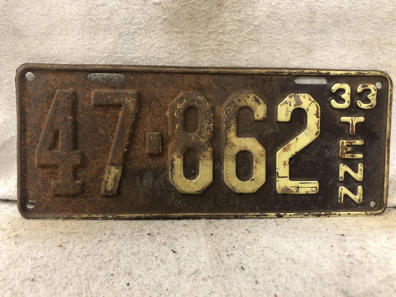 Vintage 1933 Tennessee License Plate | eBay