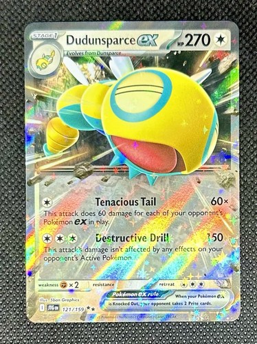 Pokemon Tcg Dudunsparce ex 121/159 Double Rare from Journey Together | eBay
