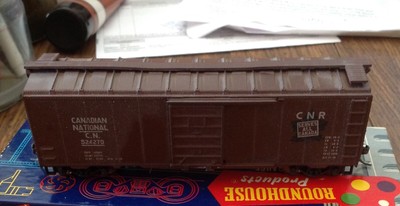 Ho,vintage,cnr,Canadian national #524270 40' standard box,metal wheels ...