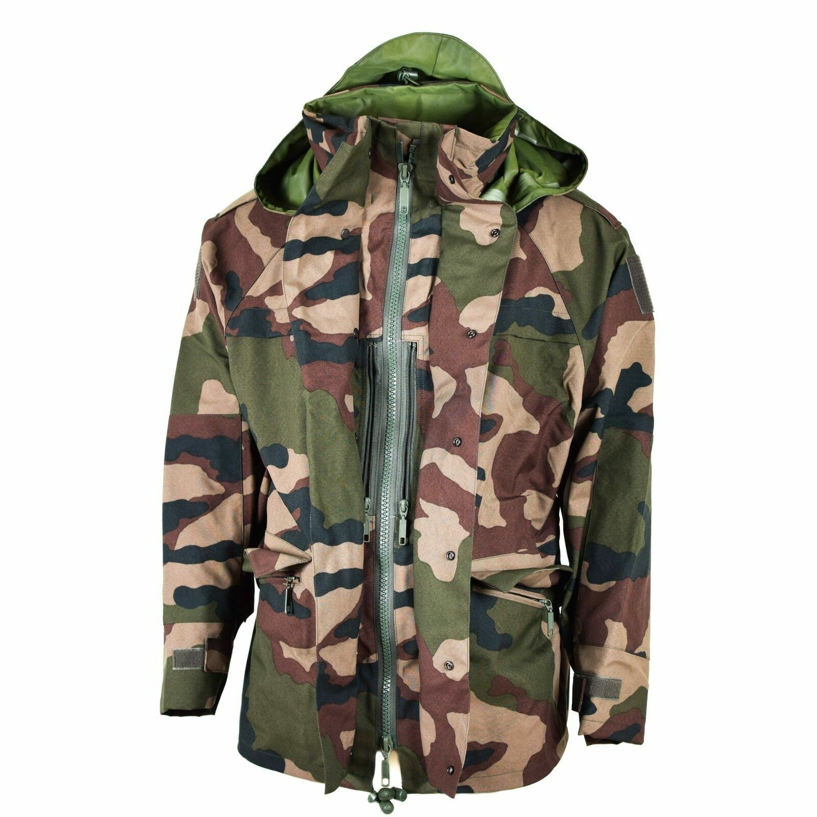 New Inspired CCE French Army Camouflage Hooded Jacket/Pea Coat | eBay