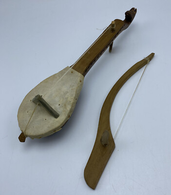 Vintage Hand Carved Horse Head Fiddle Balkan Gusle Folk String ...