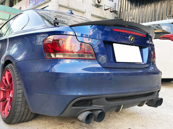 M4 Style Carbon Trunk Spoiler CF For 07-13 BMW E82 118i 128i 135i 1M ...