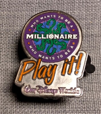 Official Disney Pin - WDW - Who Wants To Be A Millionaire Play It ...