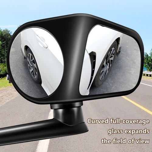 2Ps 2-In-1 Car Blind Spot Mirror 360° Blind Spot Mirror Rearview ...