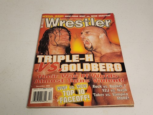 THE WRESTLER MAGAZINE DECEMBER 2000 WRESTLING WWF WWE ECW TRIPLE H ...