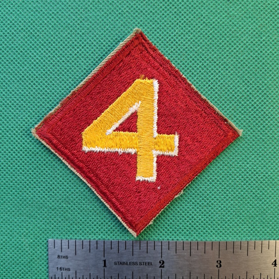 US Marine Corps Authentic WW2 4th Division Patch | eBay