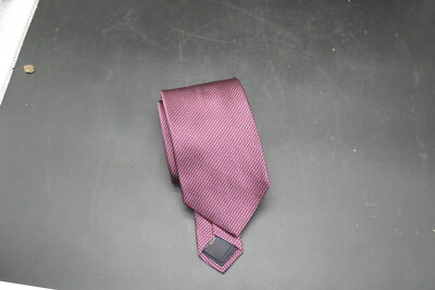 BROOKS BROTHERS Silk Tie Red Geometric Chain Made USA 58" x 3.25" New ...