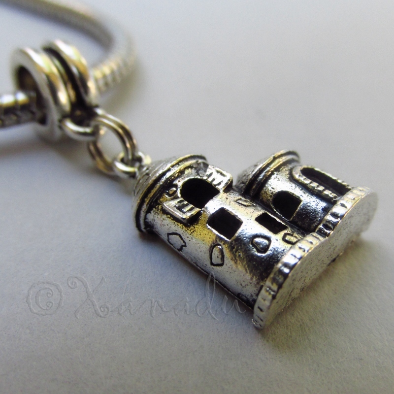Medieval Castle European Pendant Charm For Large Hole Charm Bracelets ...