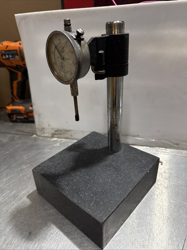 VTG Granite Check Stand Comparator Base Surface Plate & Dial Indicator ...