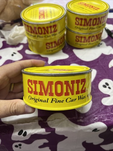 VTG Simoniz Original Car Wax Metal Tin Can Auto NOS Read (G1) | eBay