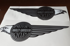 Harley-Davidson 1984 FXEF FLH-80 FXE Shovelhead Eagle Gas Tank Stickers ...