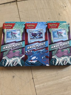 3 Sealed Pokemon Knock Out Collection Boxes, (BOXES MIXED Suicane Or ...