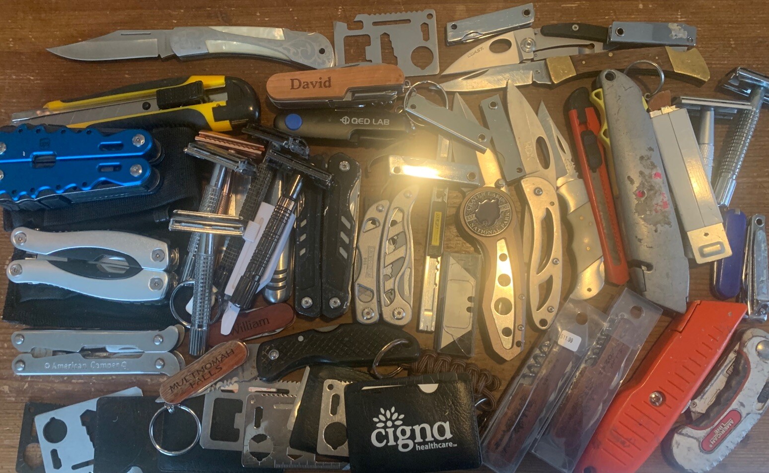 Huge Lot Of 55+ TSA Confiscated Folding Pocket Knives, CC Tools, Multi ...