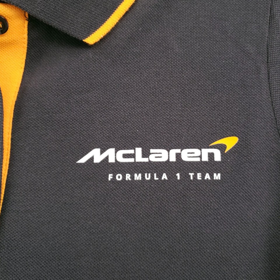 McLaren Racing Polo Shirt Mens Small Gray Formula 1 Team Vmware Short ...