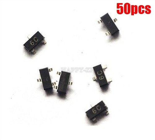 50Pcs Smd- Transistor BC817-40 Npn 45V 800Ma 310 SOT-23 Diotec 6C Or ...