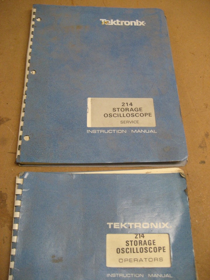 Tektronics 214 Storage Oscilloscope Working w Manuals, Case, Need batts ...