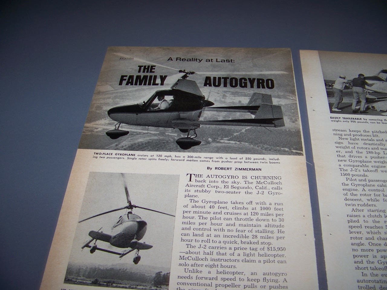VINTAGE..1969 MCCULLOCH GYROPLANE...HISTORY/DETAILS/PHOTOS..RARE! (634S ...