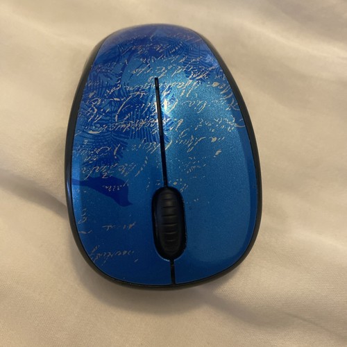 ⭐️Logitech M315 Wireless Laser Mouse Special Ed Blue Calligraphy w/no ...