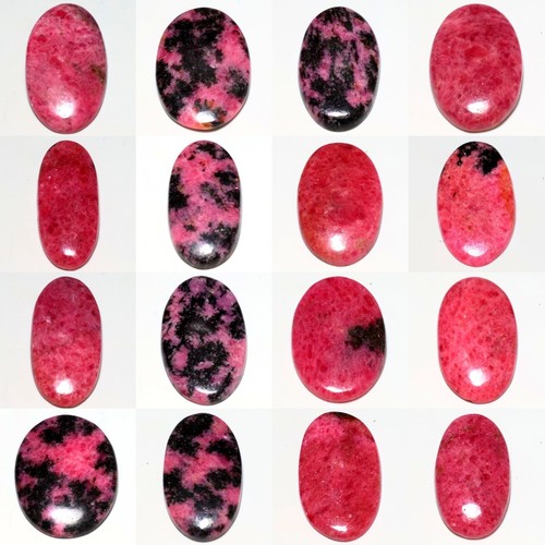 Medium SIze Natural Pink Ruby Rhodonite Oval Cabochon Loose Gemstone | eBay