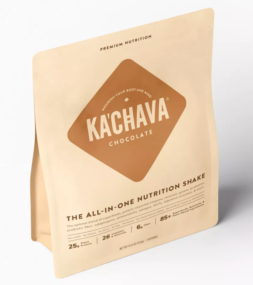 KACHAVA Chocolate THE ALL-IN-ONE NUTRITION SHAKE SMALL BAG (434g) 7 ...