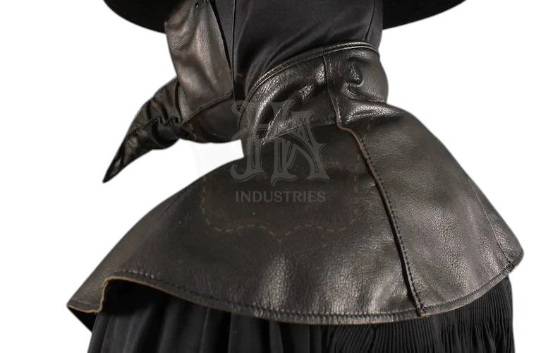 Leather Plague Doctor Mantle Capelet Gothic Shoulder Cape Halloween ...