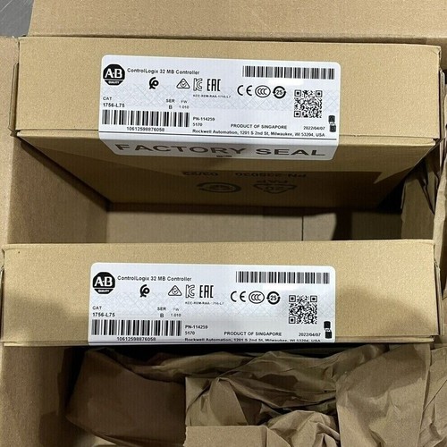 New Allen Bradley 1756-L75 SER B Control Logix5575 Controller PLC 32MB ...