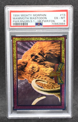 1994 Mighty Morphin Power Rangers #13 Mammoth Mastodon Power Foil PSA 6 ...