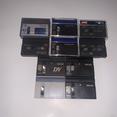(10) Used Mini DV MiniDV HDV Panasonic Maxell 60 Minute Video Tapes ...