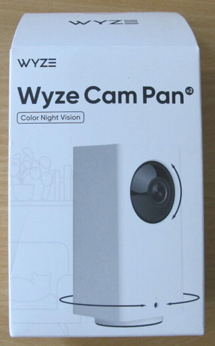 Wyze CAM Pan V2 Indoor Wired 1080p HD Camera Night Vision WYZECP2 Open ...
