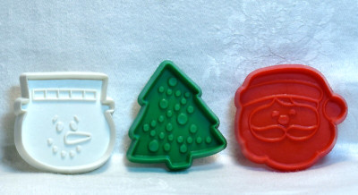 Hallmark Cookie Cutter Petite Christmas Set - Santa Fac Snowman Face ...