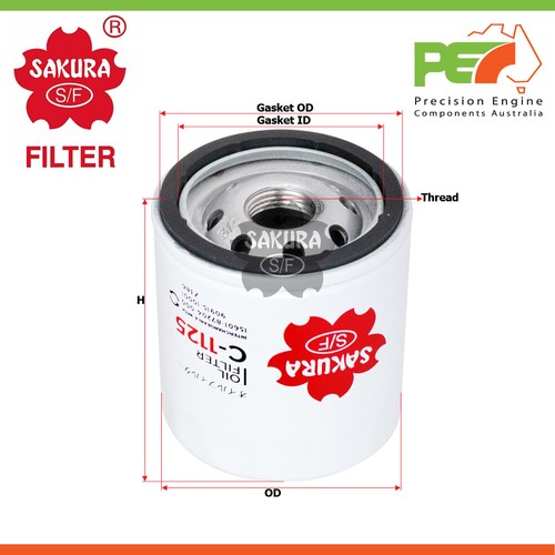 New * SAKURA * Oil Filter For TOYOTA CAVALIER ST202;203 2L 4CYL Petrol ...