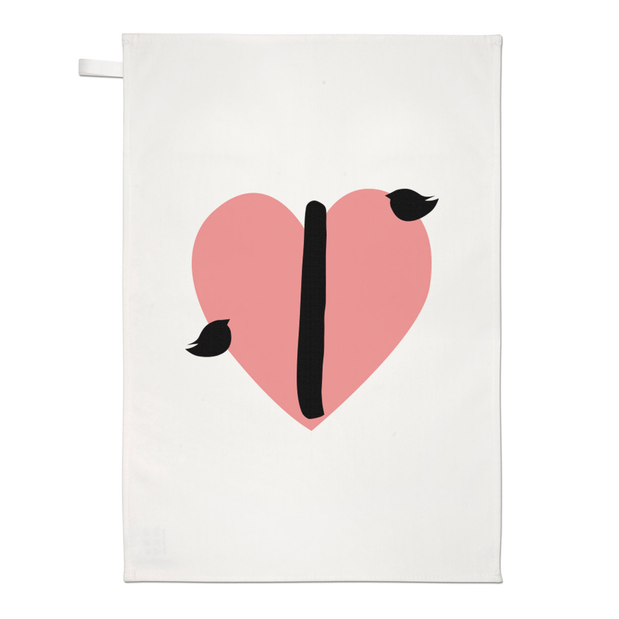 Letter I Heart Alphabet Tea Towel Dish Cloth - Valentines Day Love ...